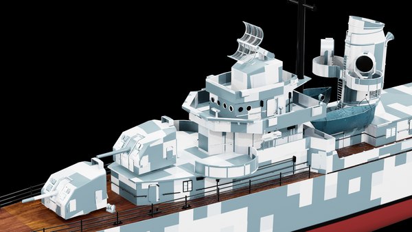modelo 3d Destructor clase Fletcher - TurboSquid 1519914