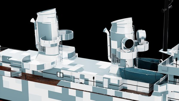 Fletcher class destroyers fletcher-class 3D model - TurboSquid 1519914