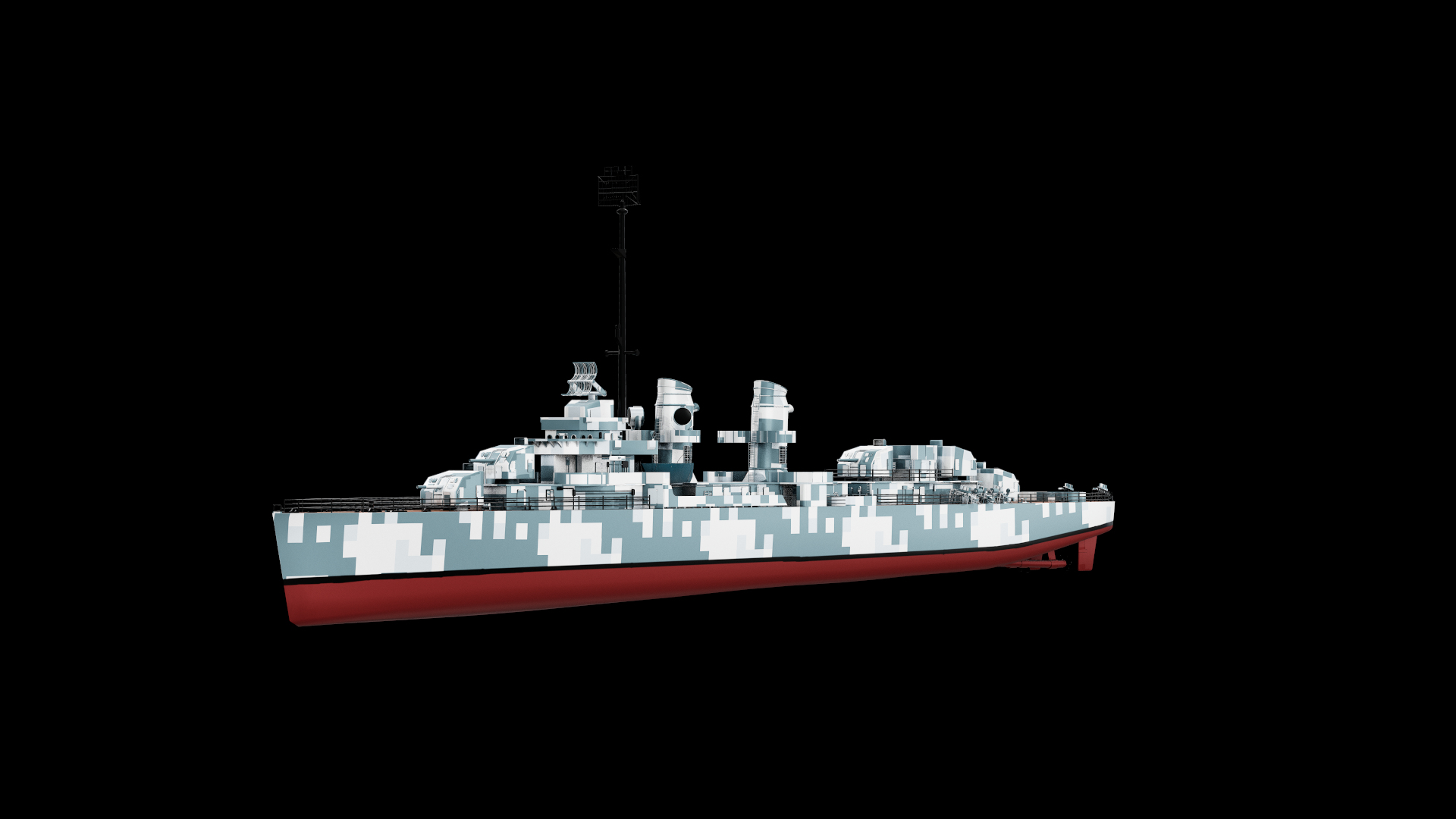 Fletcher Class Destroyers Fletcher-class 3D Model - TurboSquid 1519914