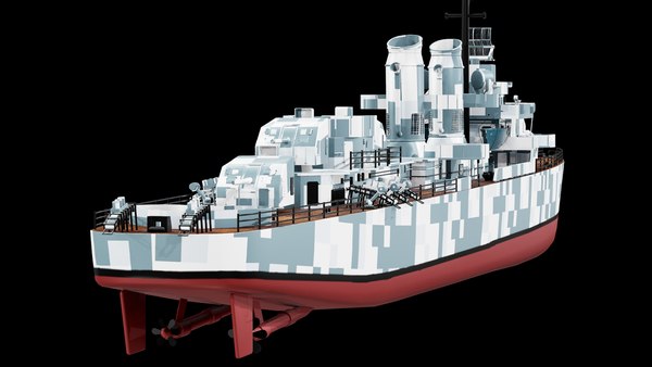 modelo 3d Destructor clase Fletcher - TurboSquid 1519914