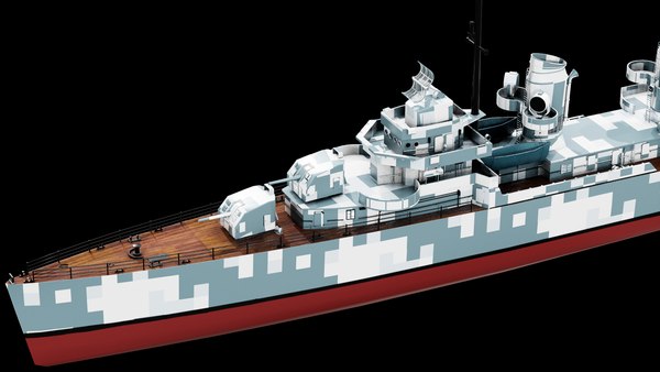 modelo 3d Destructor clase Fletcher - TurboSquid 1519914