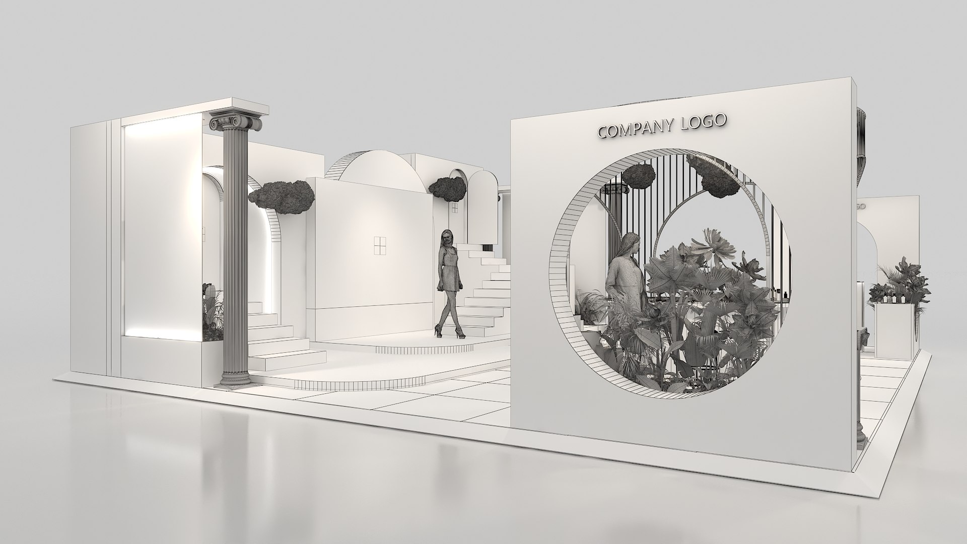 3D Model Shopping Mall Stand - TurboSquid 2332180