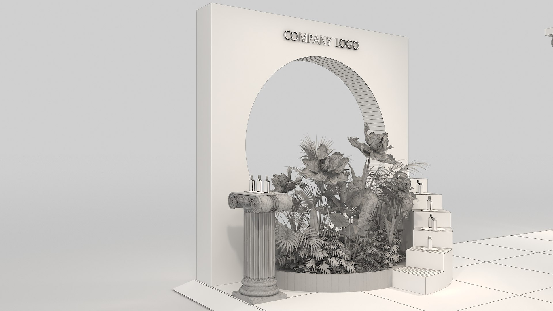 3D Model Shopping Mall Stand - TurboSquid 2332180