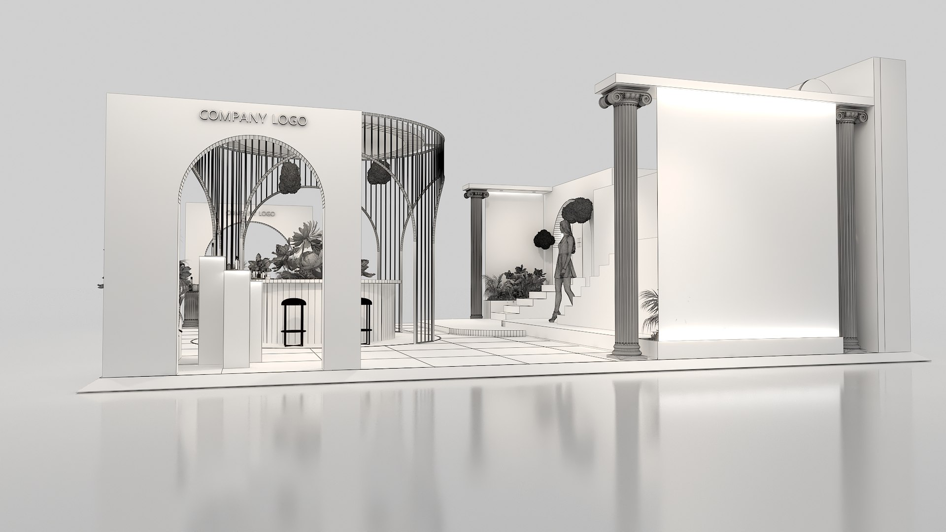 3D Model Shopping Mall Stand - TurboSquid 2332180