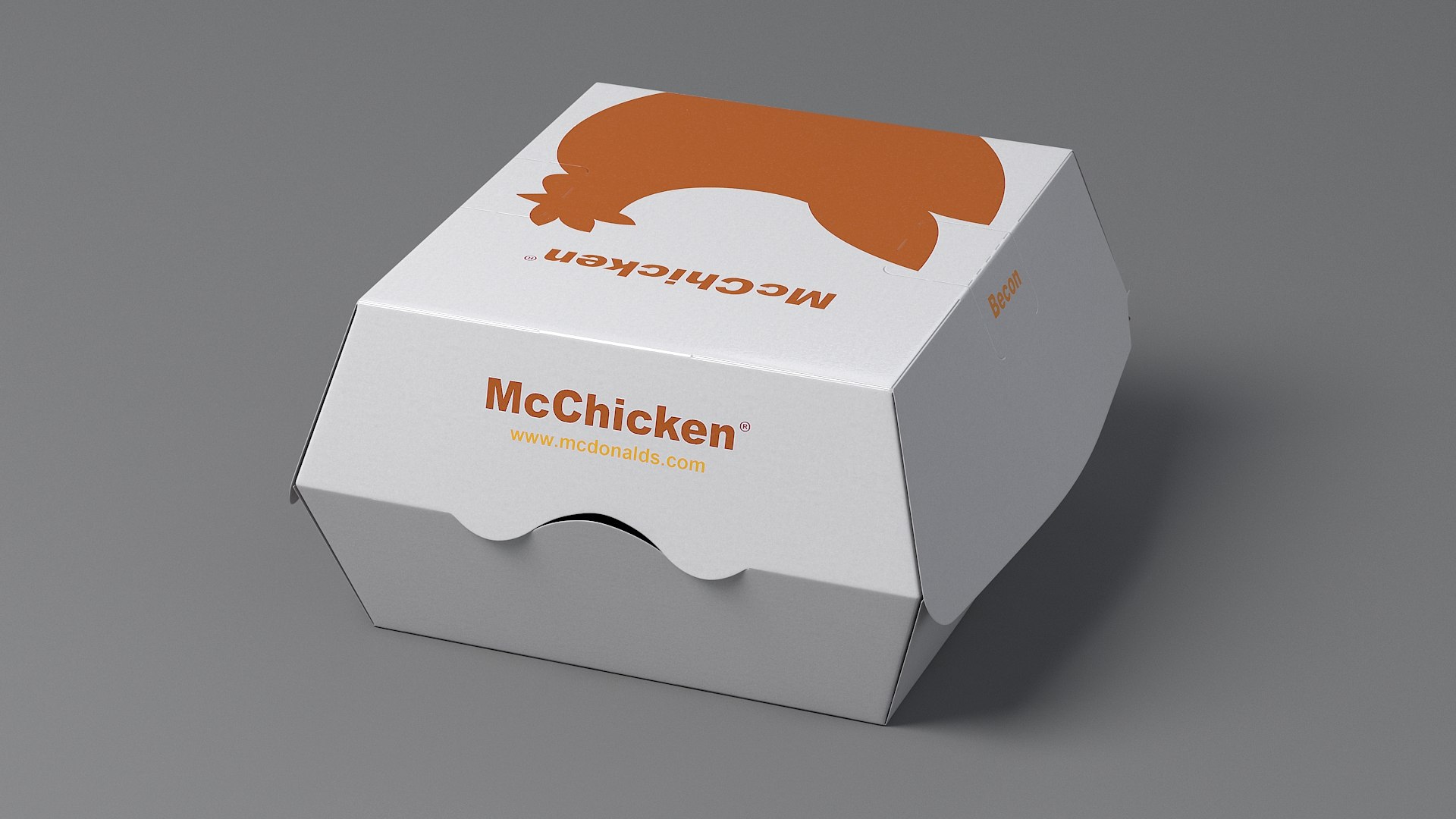 Realistic McDonalds McChicken Package 3D - TurboSquid 1817835