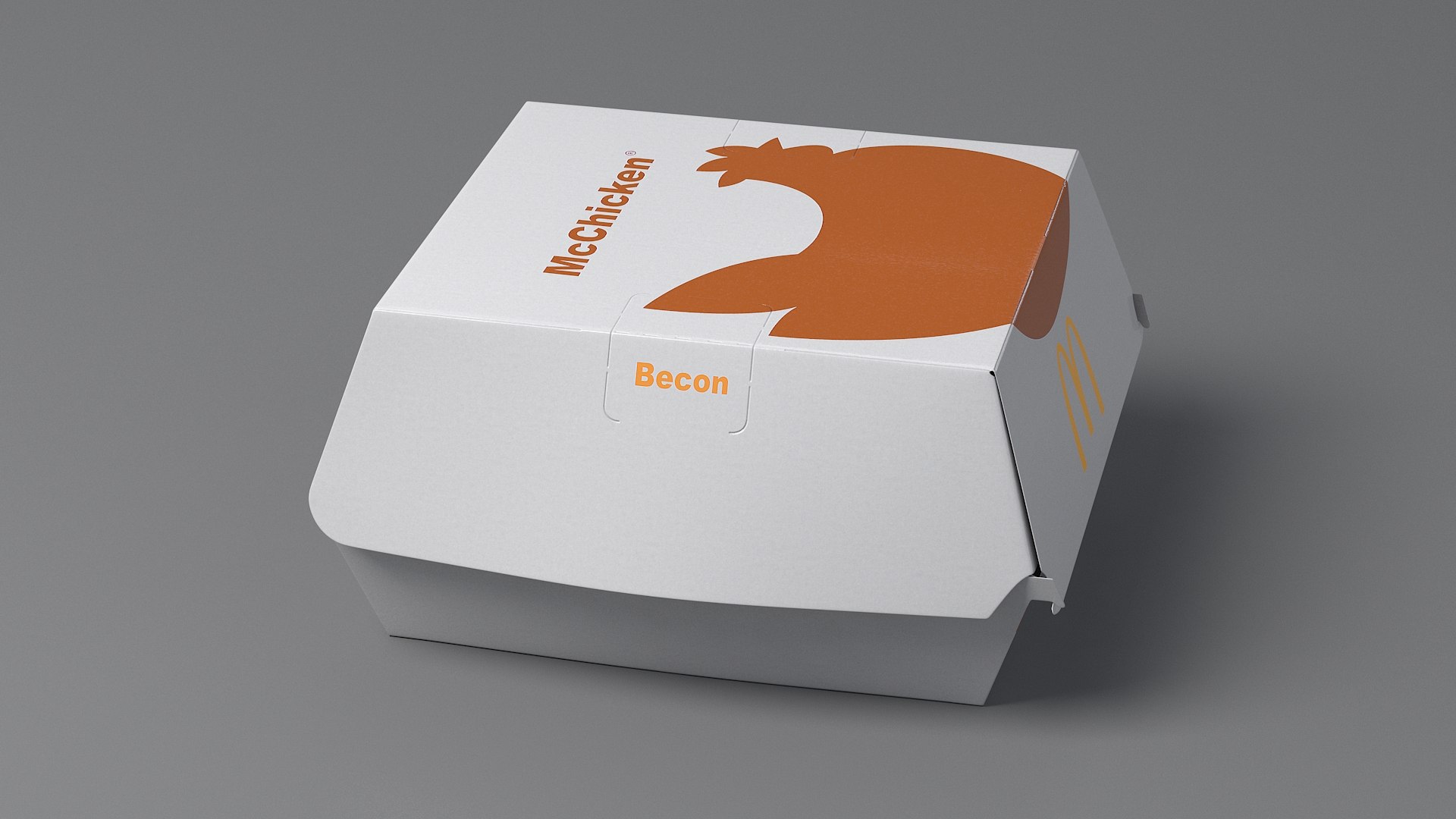 Realistic McDonalds McChicken Package 3D - TurboSquid 1817835