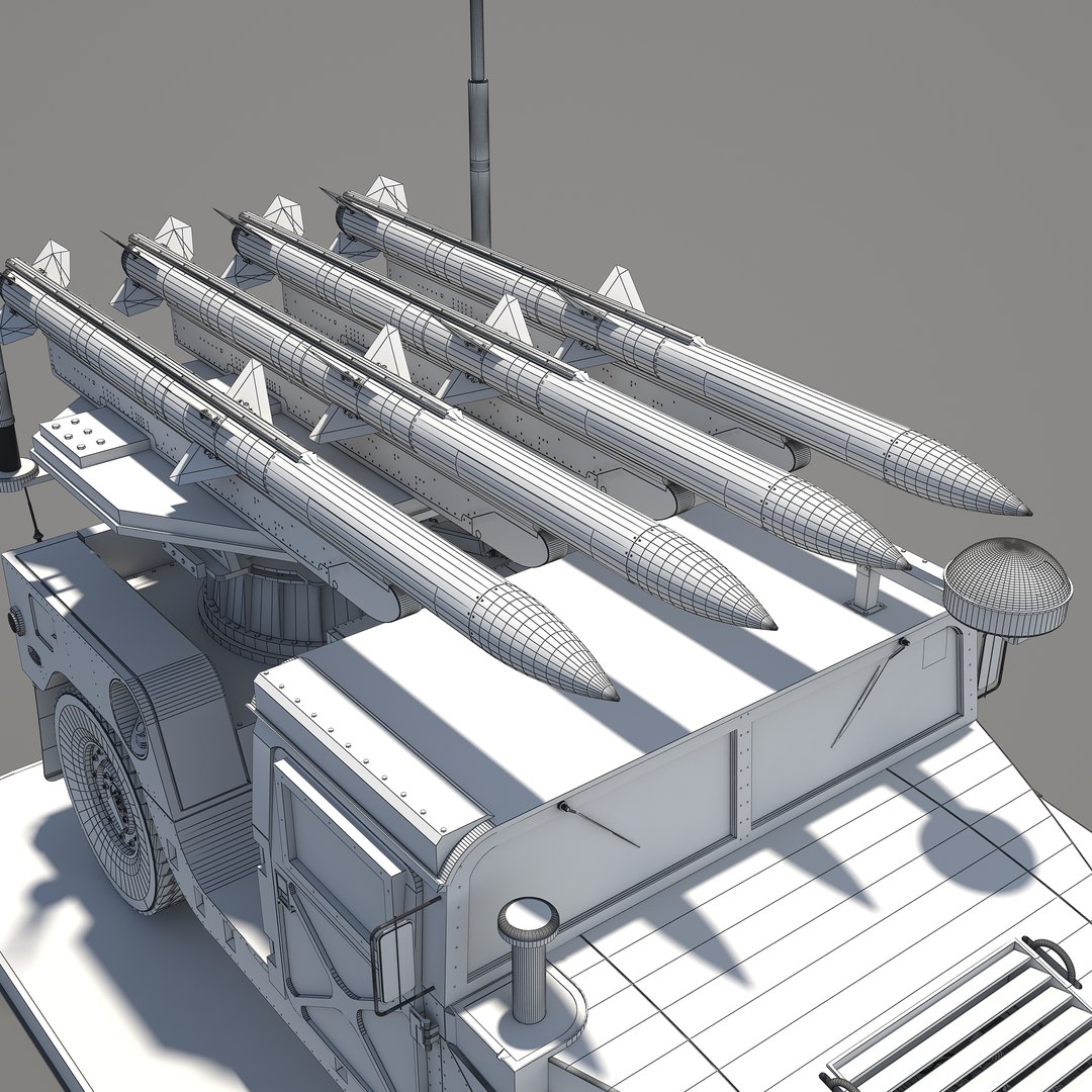 Hmmwv Humvee Aim-120d 3d Max