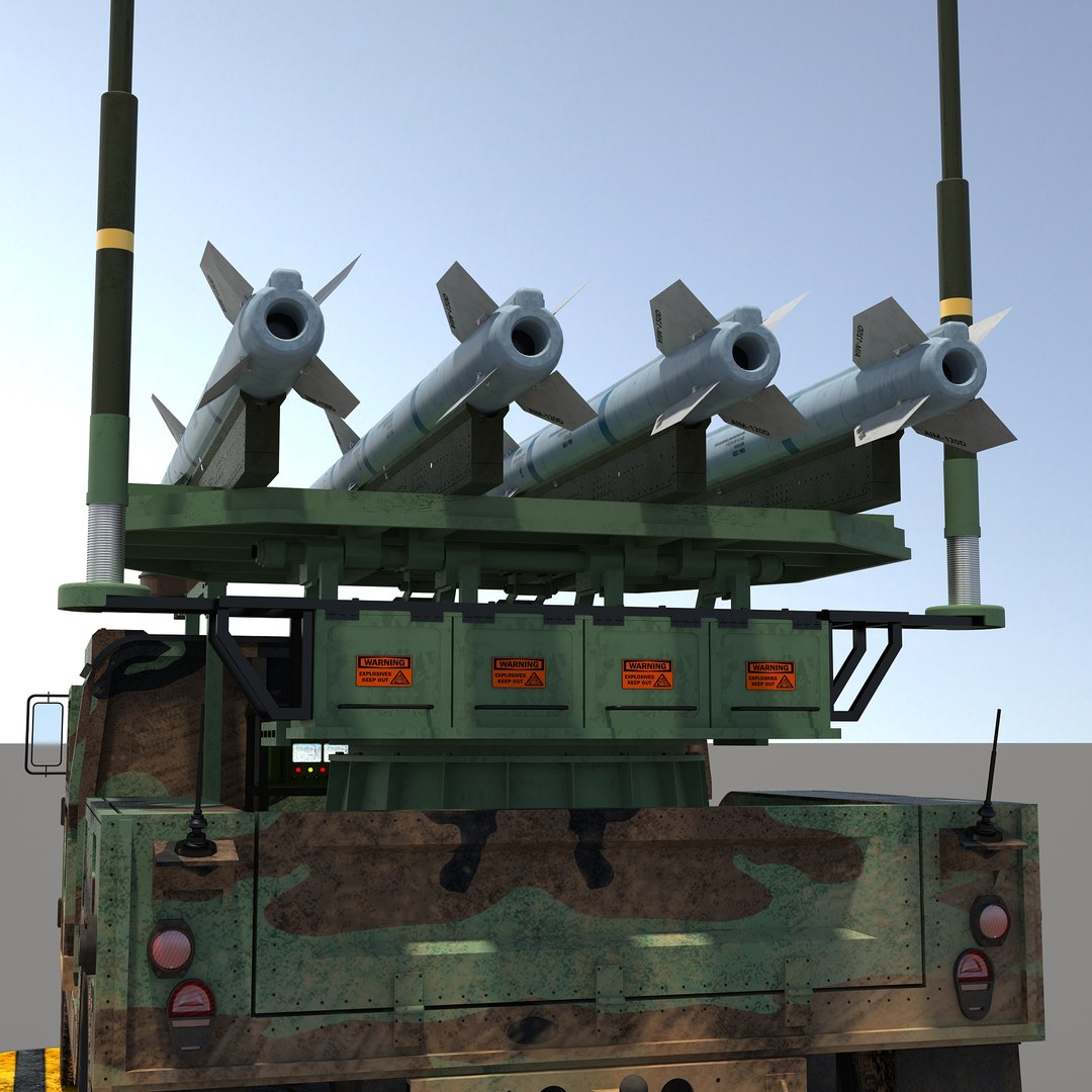 Hmmwv Humvee Aim-120d 3d Max