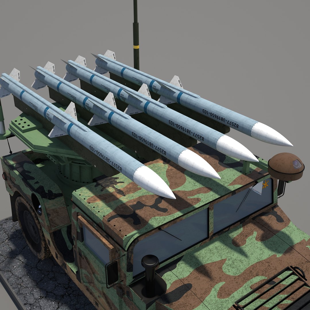 Hmmwv Humvee Aim-120d 3d Max