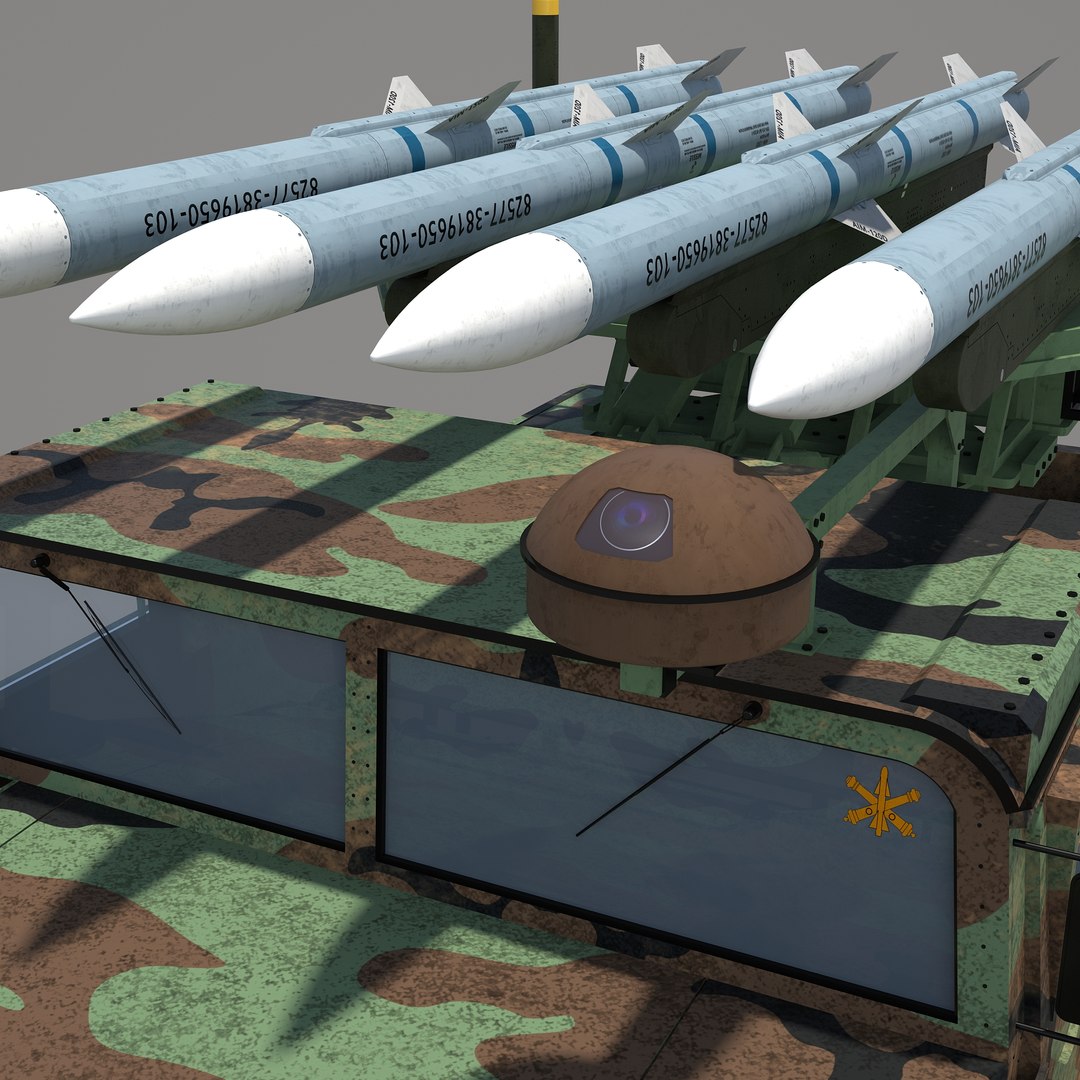 Hmmwv Humvee Aim-120d 3d Max