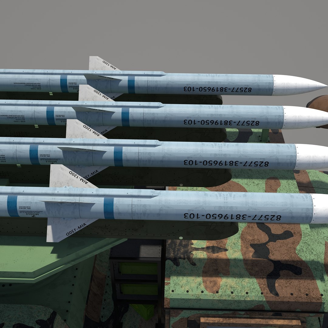 Hmmwv Humvee Aim-120d 3d Max