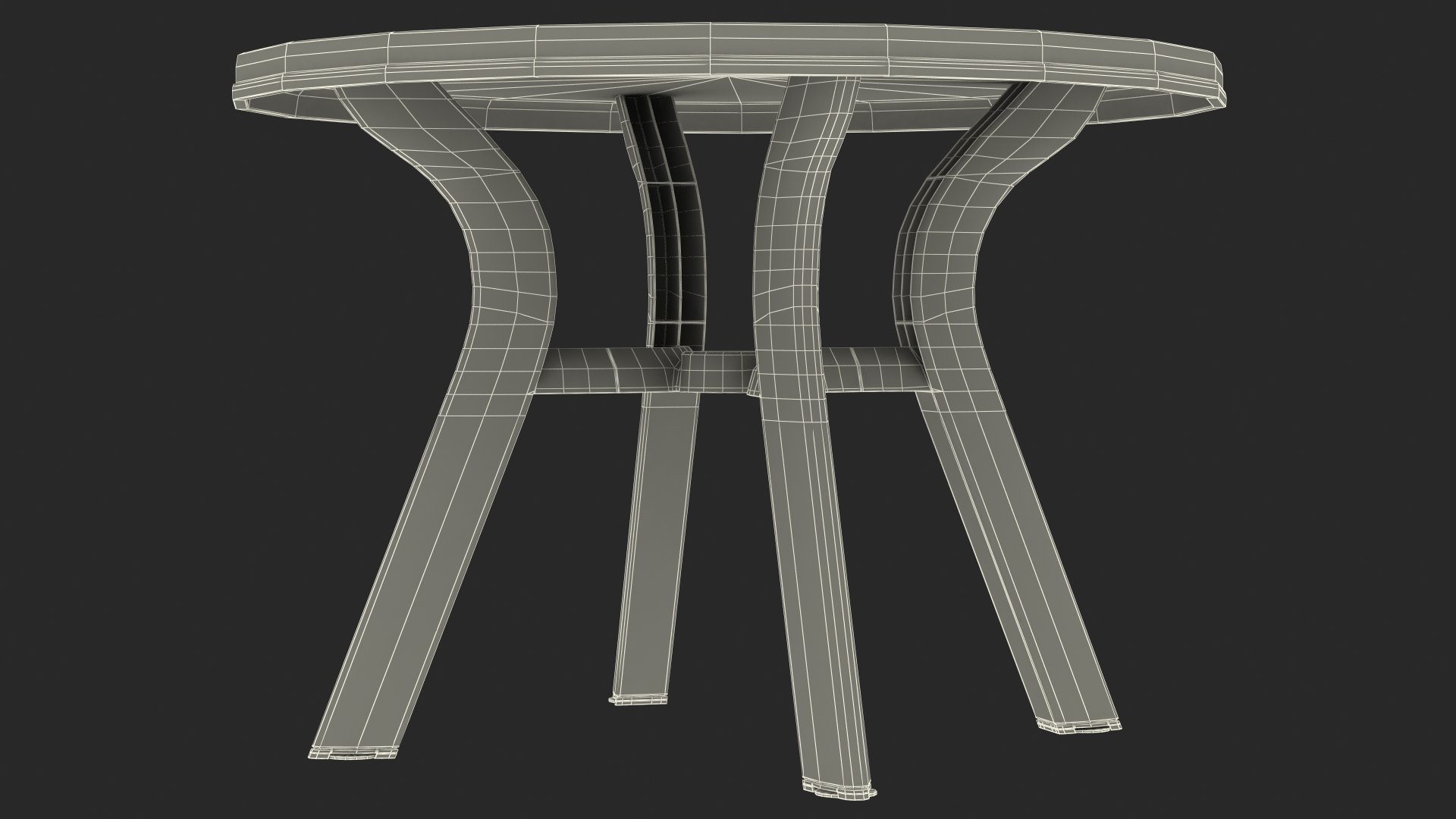 3D Plastic Table White - TurboSquid 1835845