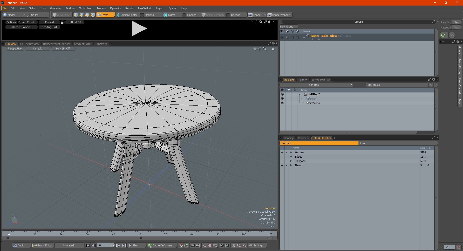 3D Plastic Table White - TurboSquid 1835845