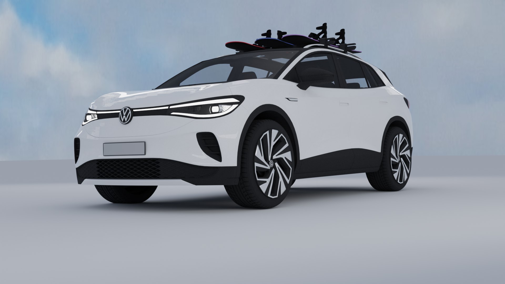 Volkswagen ID4 3D - TurboSquid 2042135
