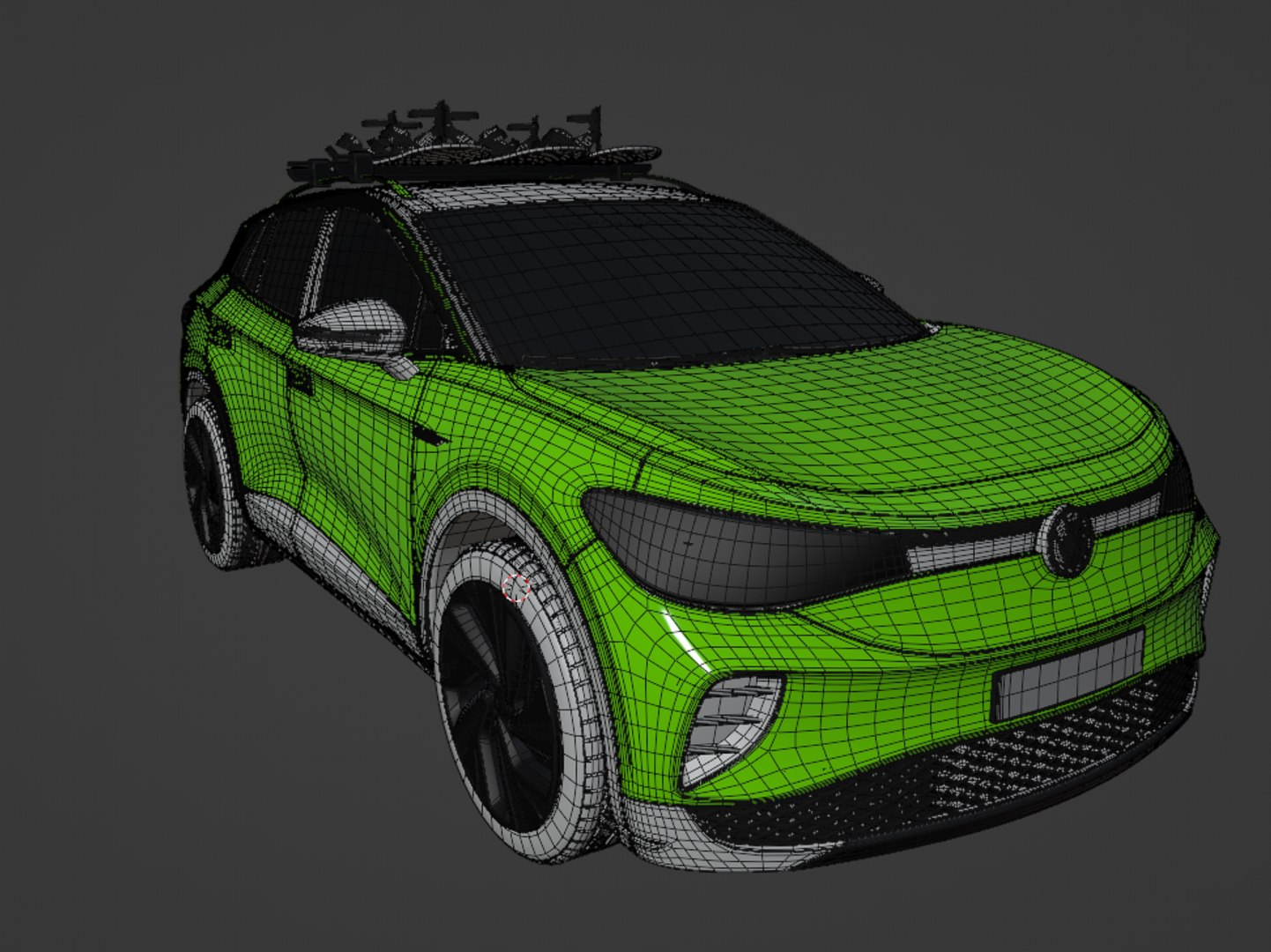Volkswagen ID4 3D - TurboSquid 2042135