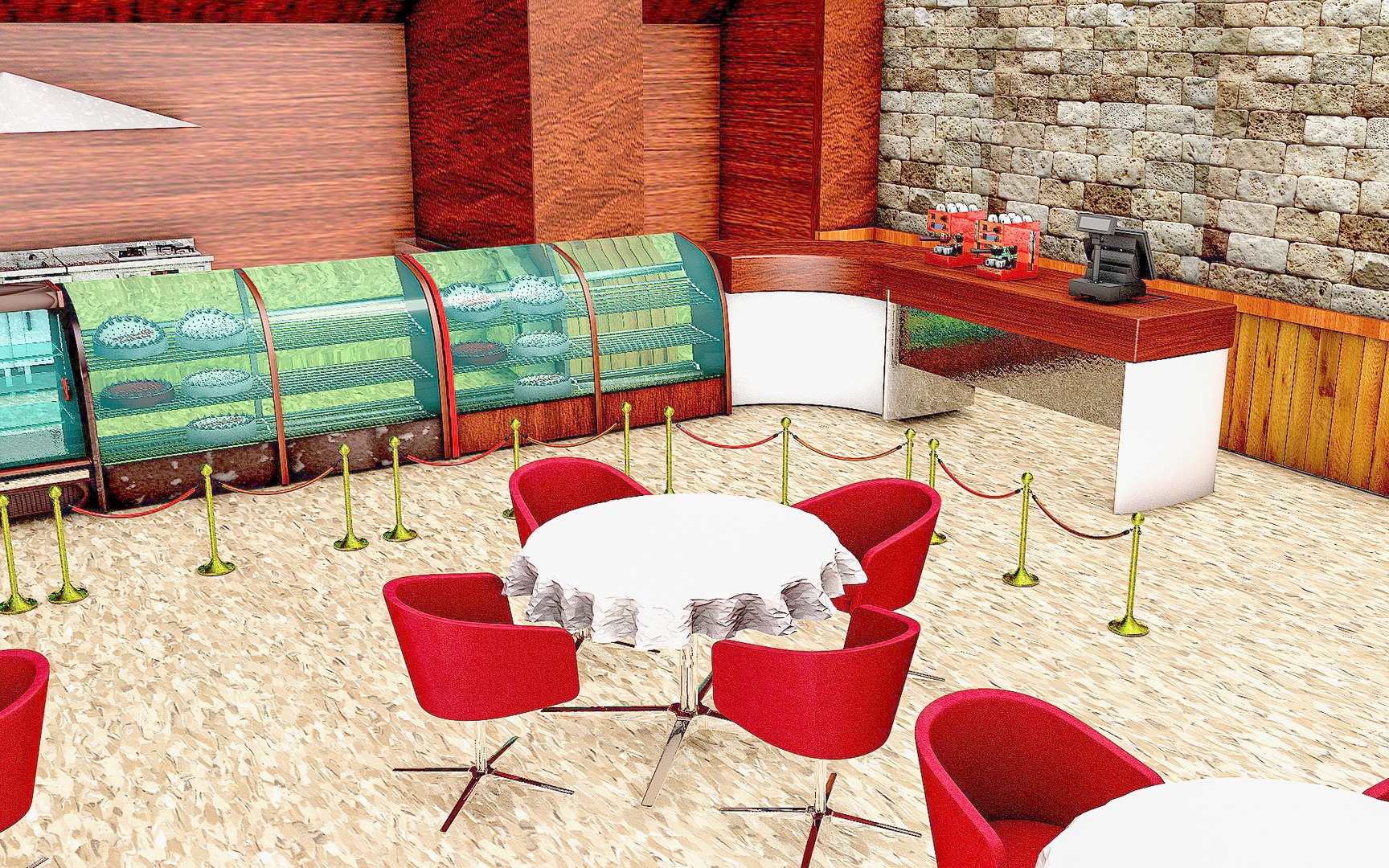 3D Restaurant Interior Building - TurboSquid 1497363