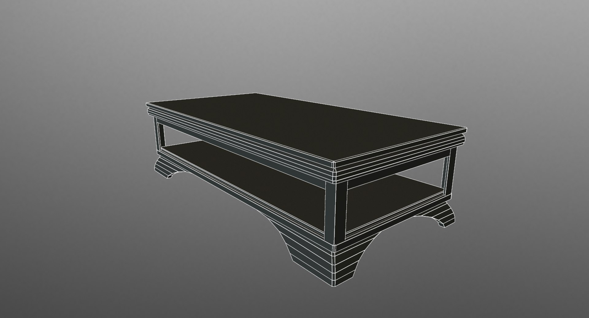 Wood Coffee Table 3D Model - TurboSquid 1301464