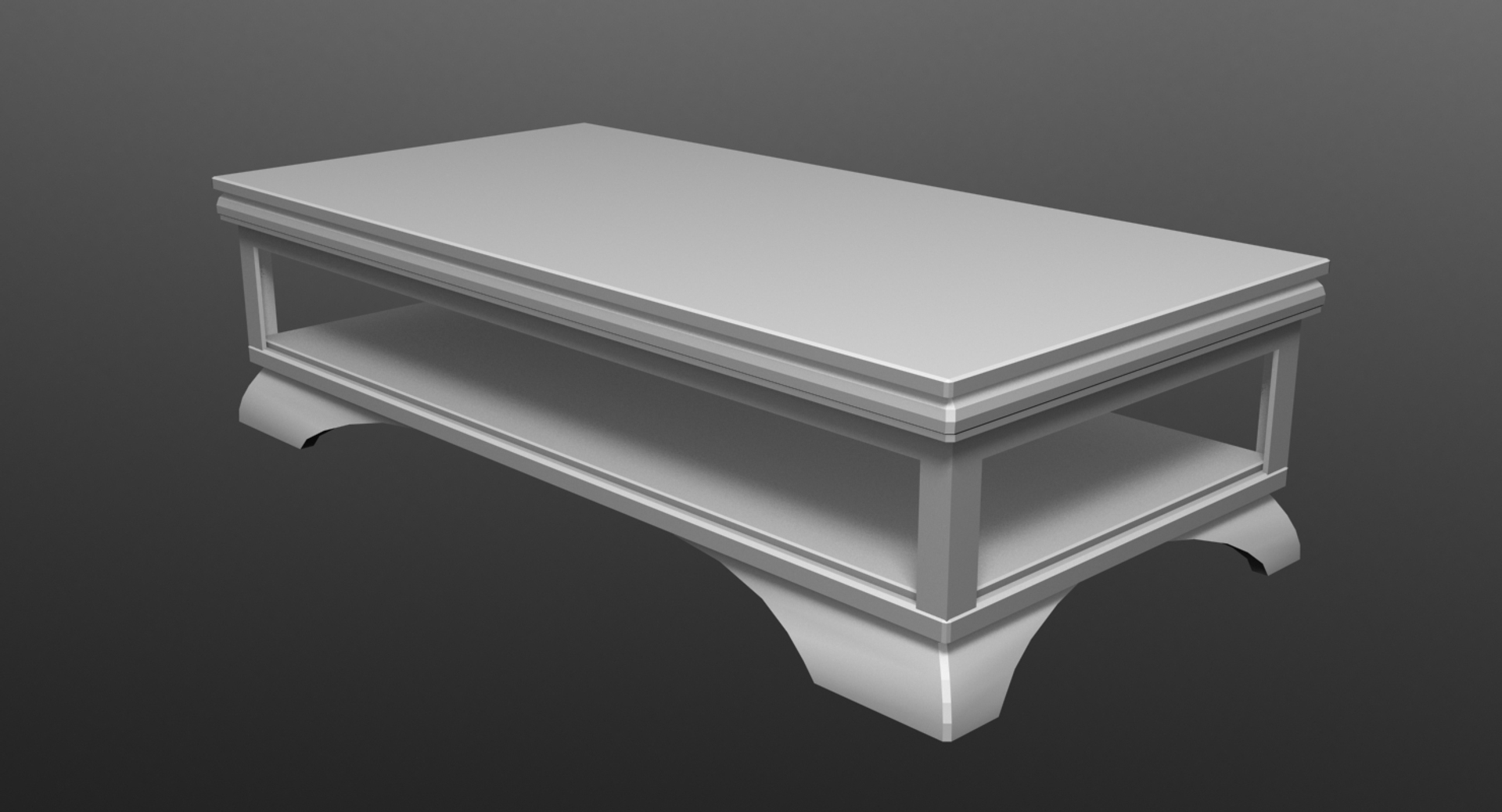 Wood Coffee Table 3D Model - TurboSquid 1301464