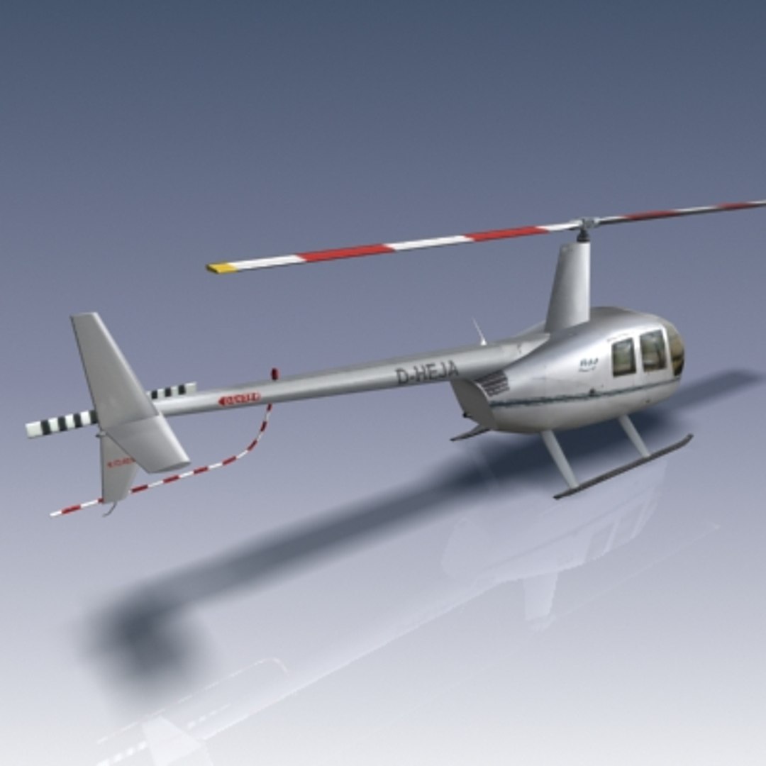 3ds Max Robinson R44 Helicopter