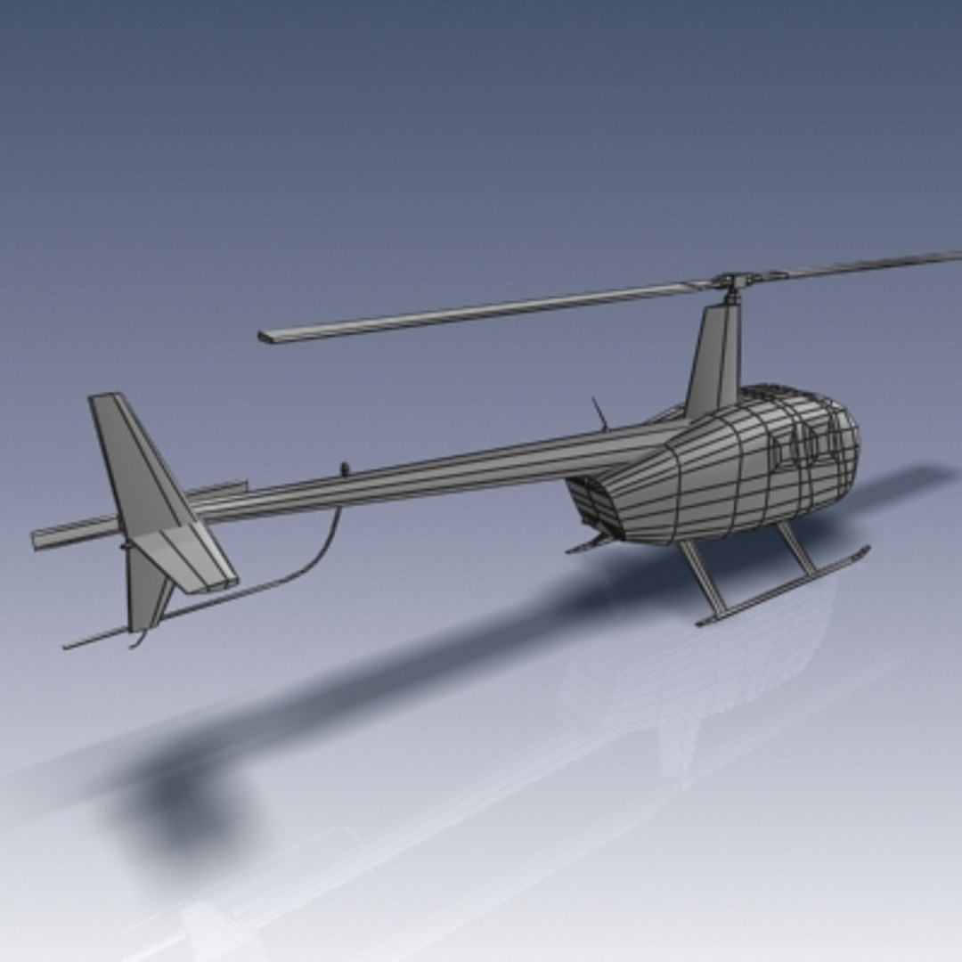 3ds Max Robinson R44 Helicopter