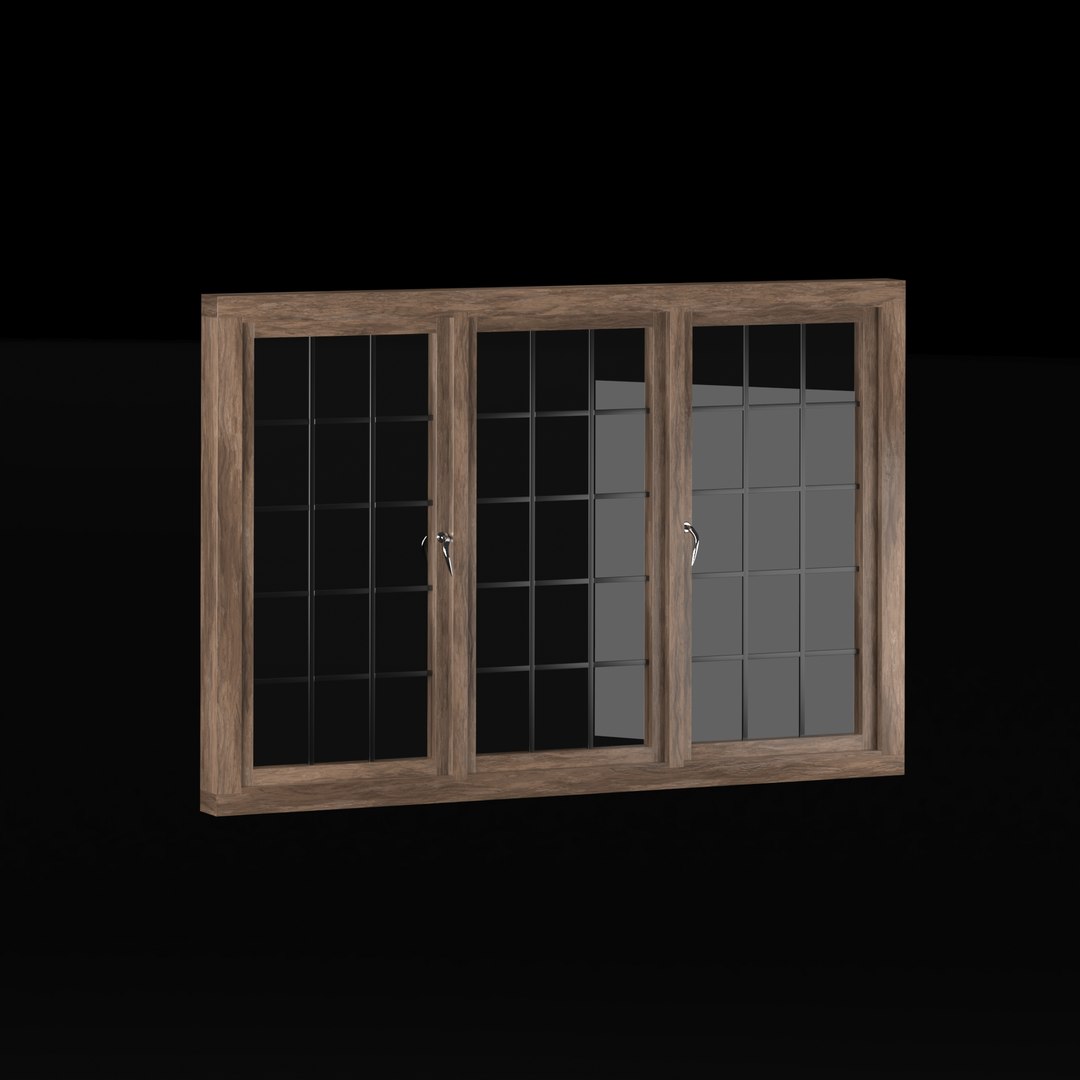 3D Model Wooden Windows - TurboSquid 1817359