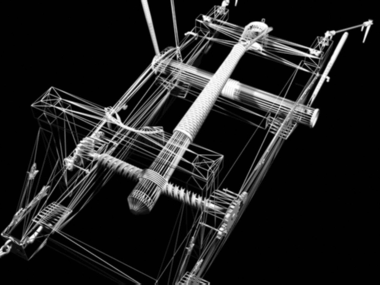 Aircrew 15th Century French Catapult 3d Model