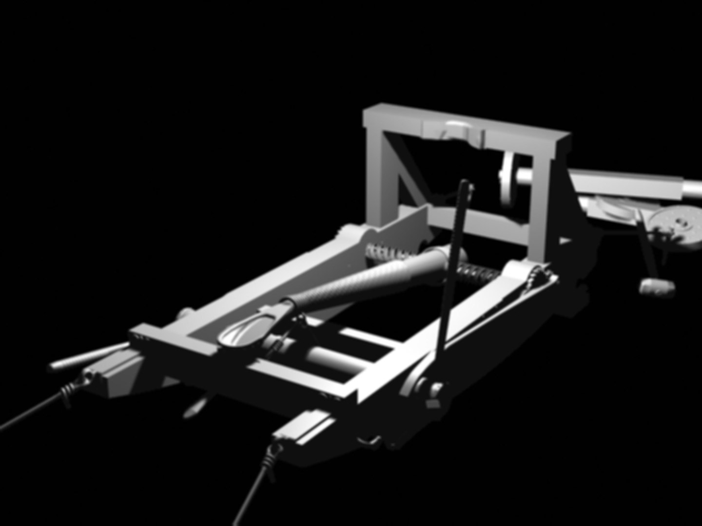 Aircrew 15th Century French Catapult 3d Model