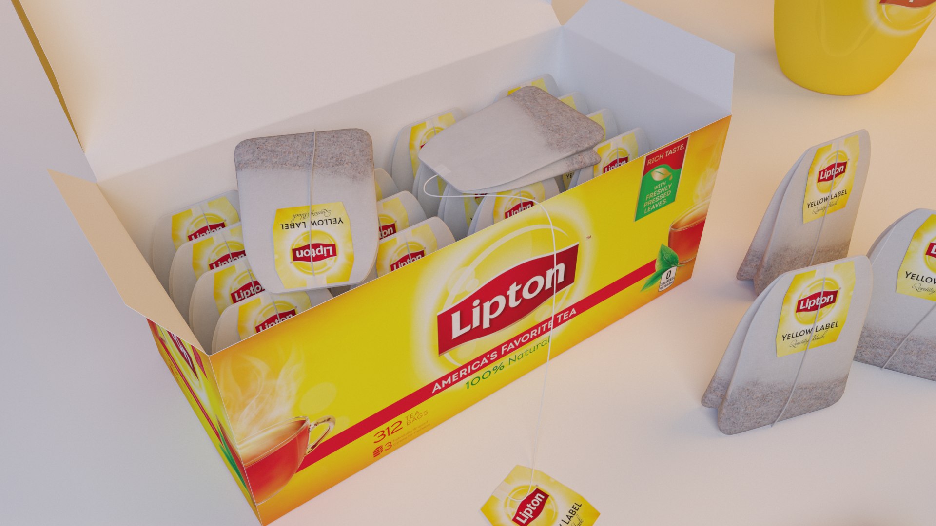 3D Lipton Tea Model - TurboSquid 1466500