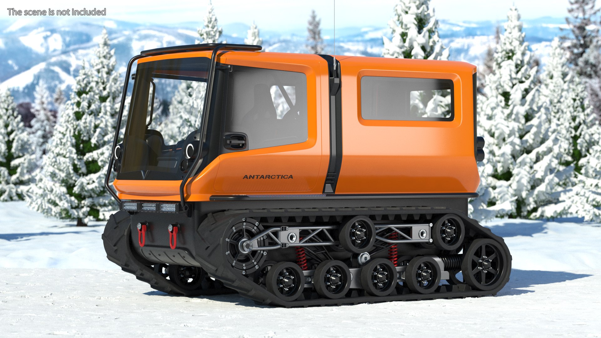 Polar Vehicle Venturi Antarctica Rigged For Cinema 4D Model ...