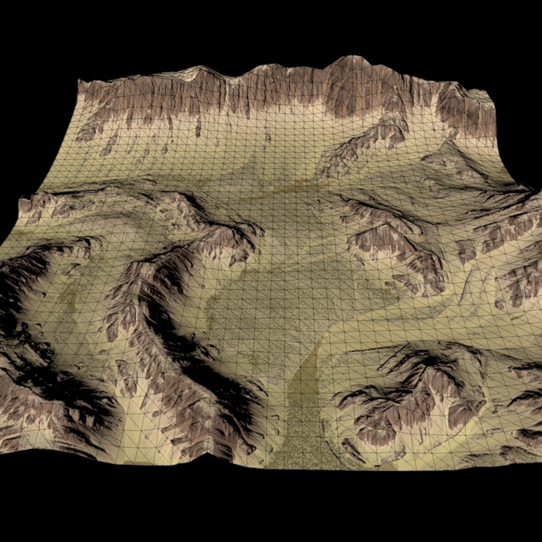 3d Model Of Mountain Games Maps