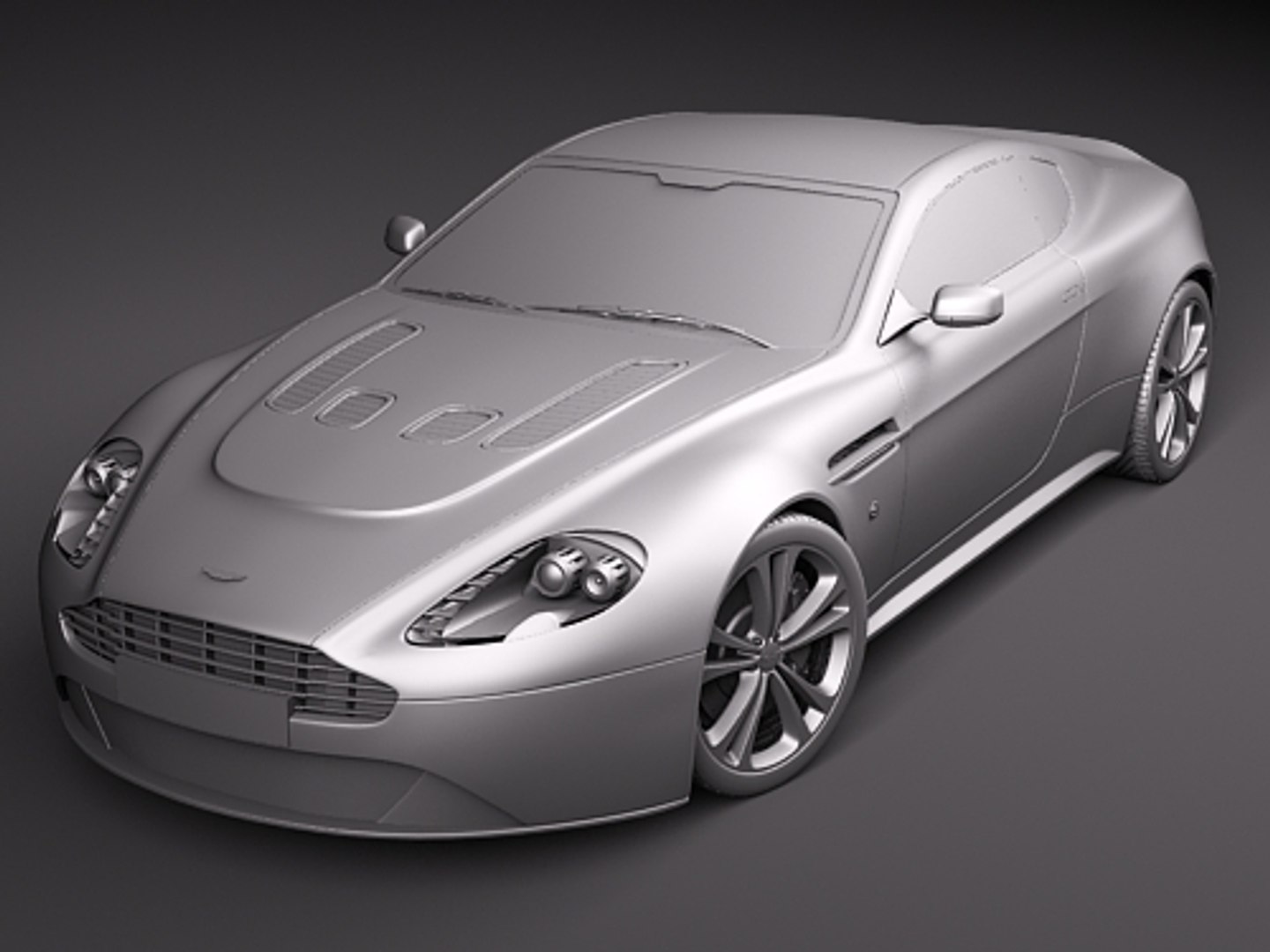 3d Model Of Aston Martin V12 Vantage