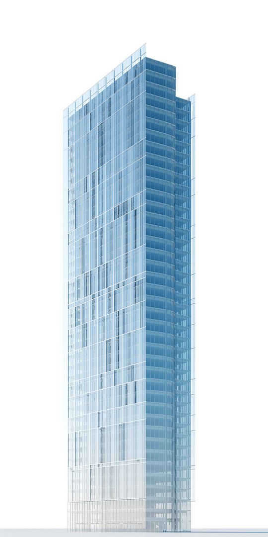 Contemporary Skyscraper Building 3d Model