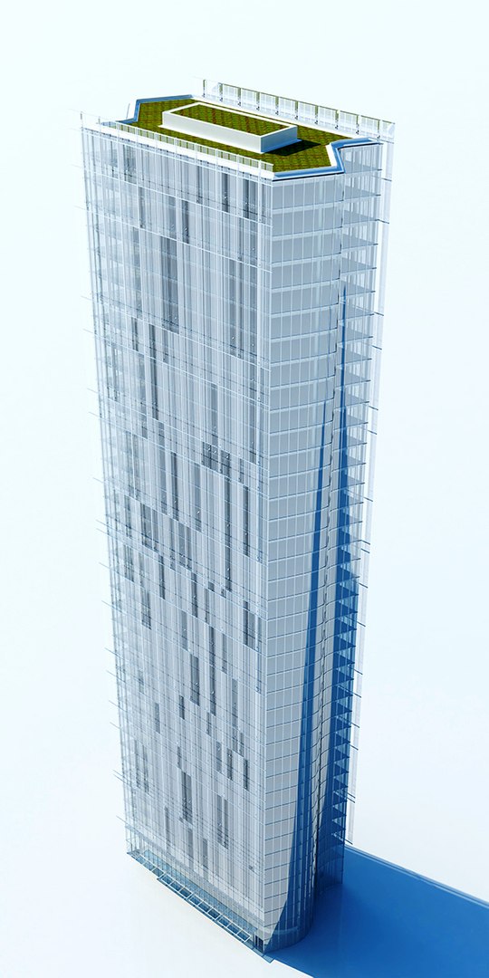 Contemporary Skyscraper Building 3d Model