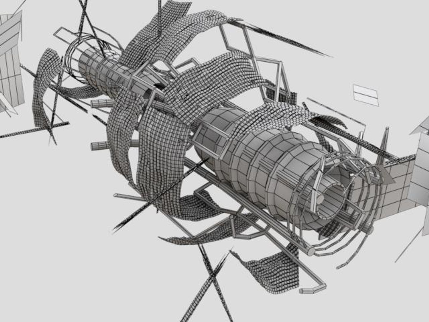 Space Debris 3d Model