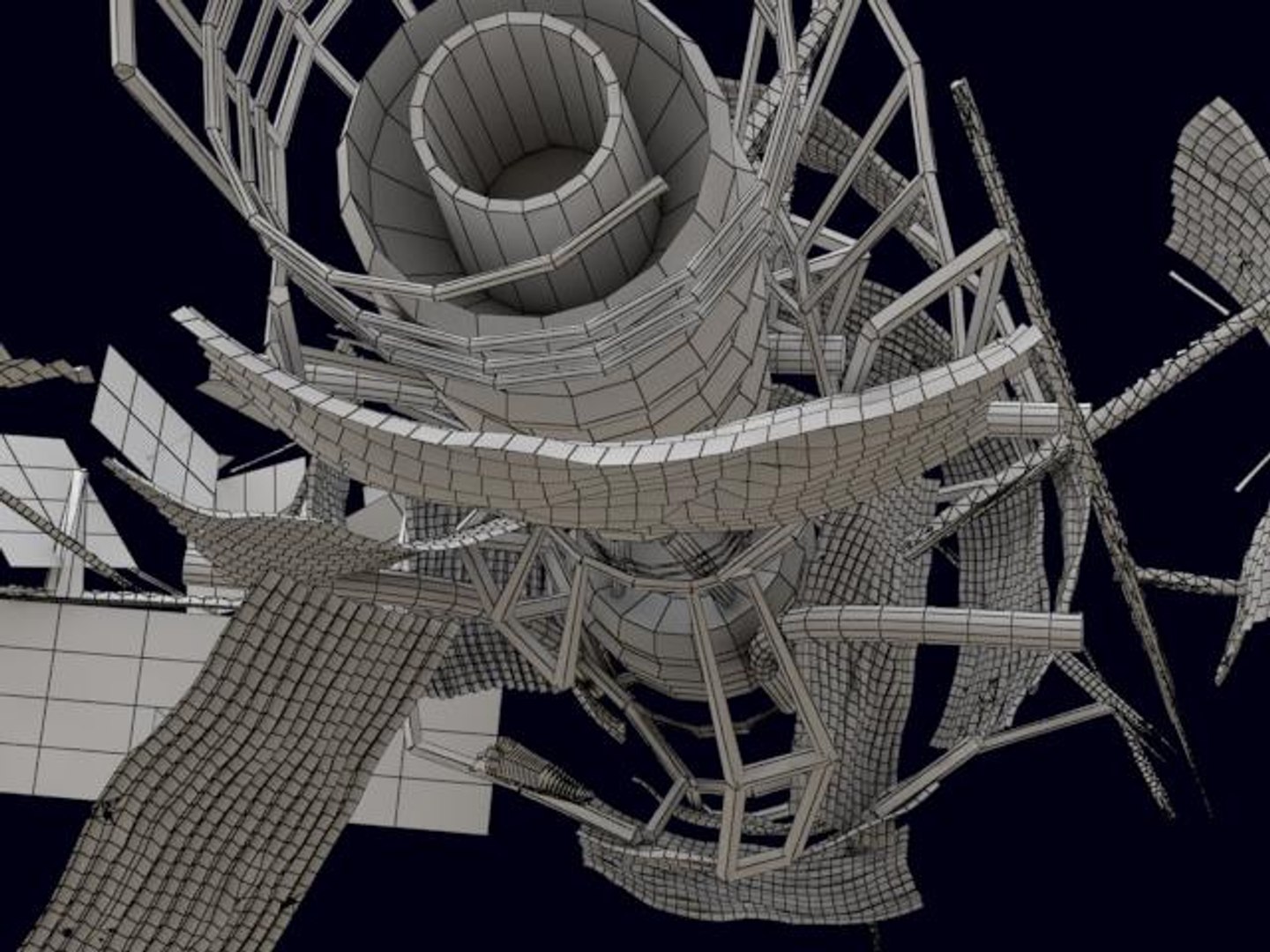 Space Debris 3d Model