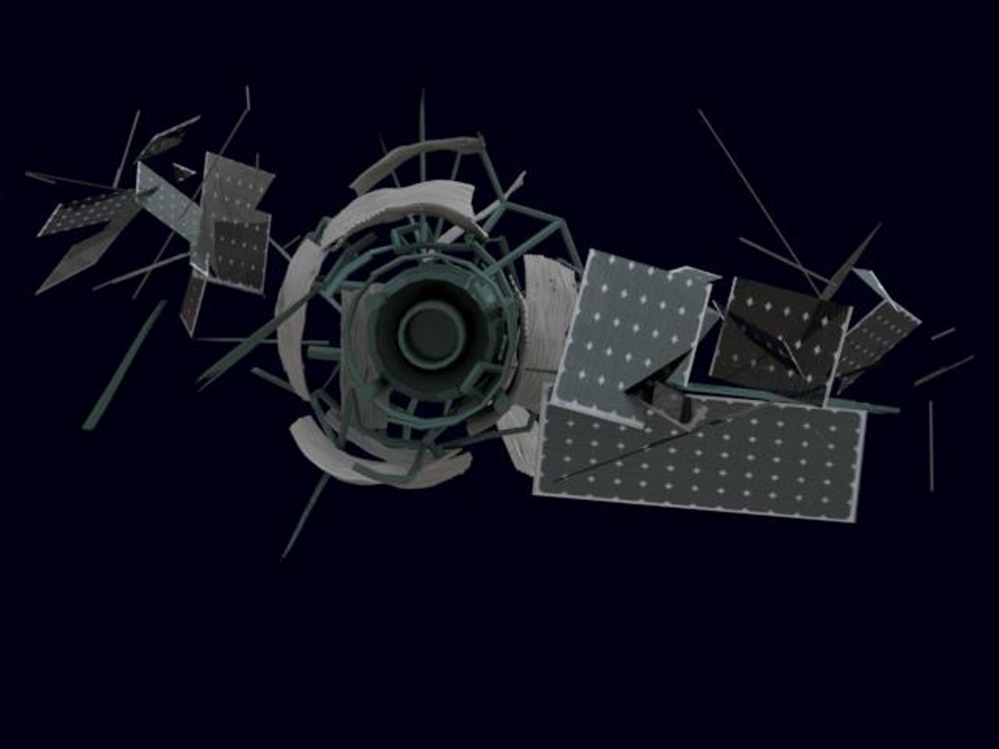 Space Debris 3d Model