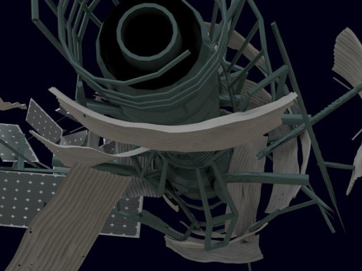 Space Debris 3d Model