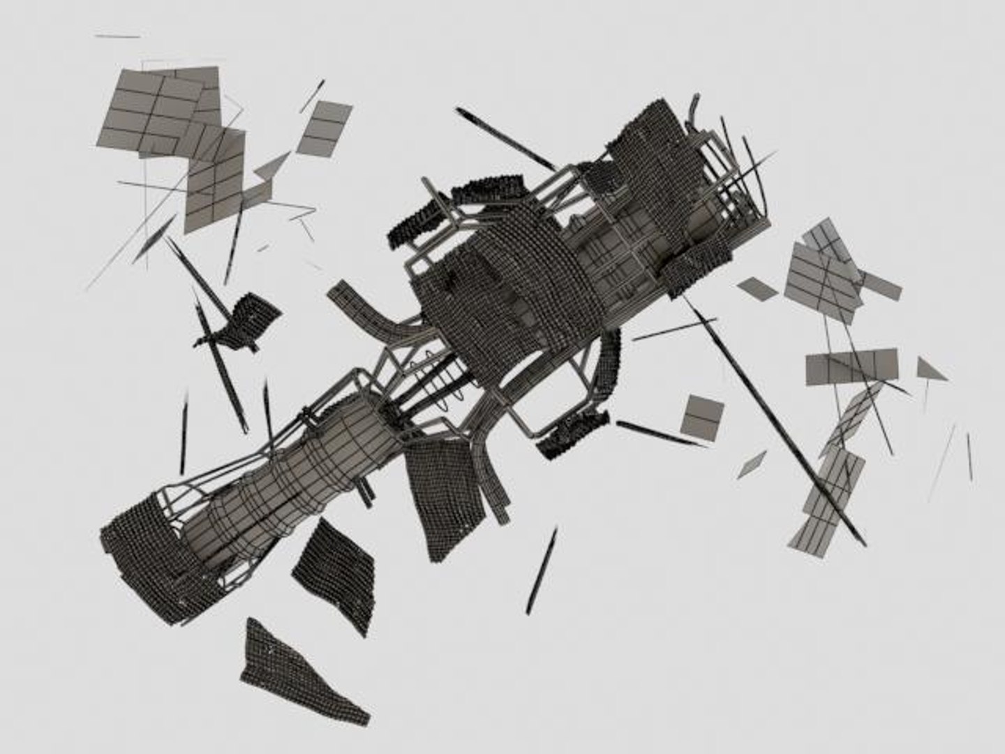 Space Debris 3d Model