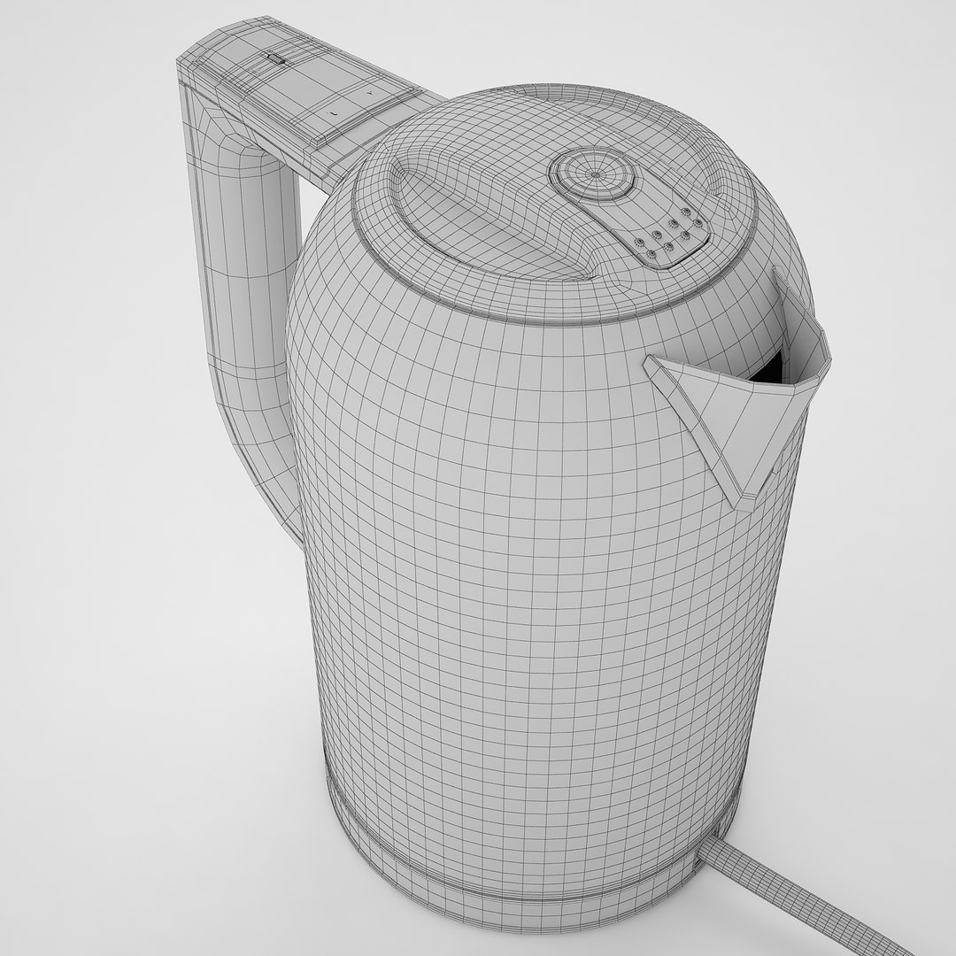 3d Max Electric Kettle Kitchen