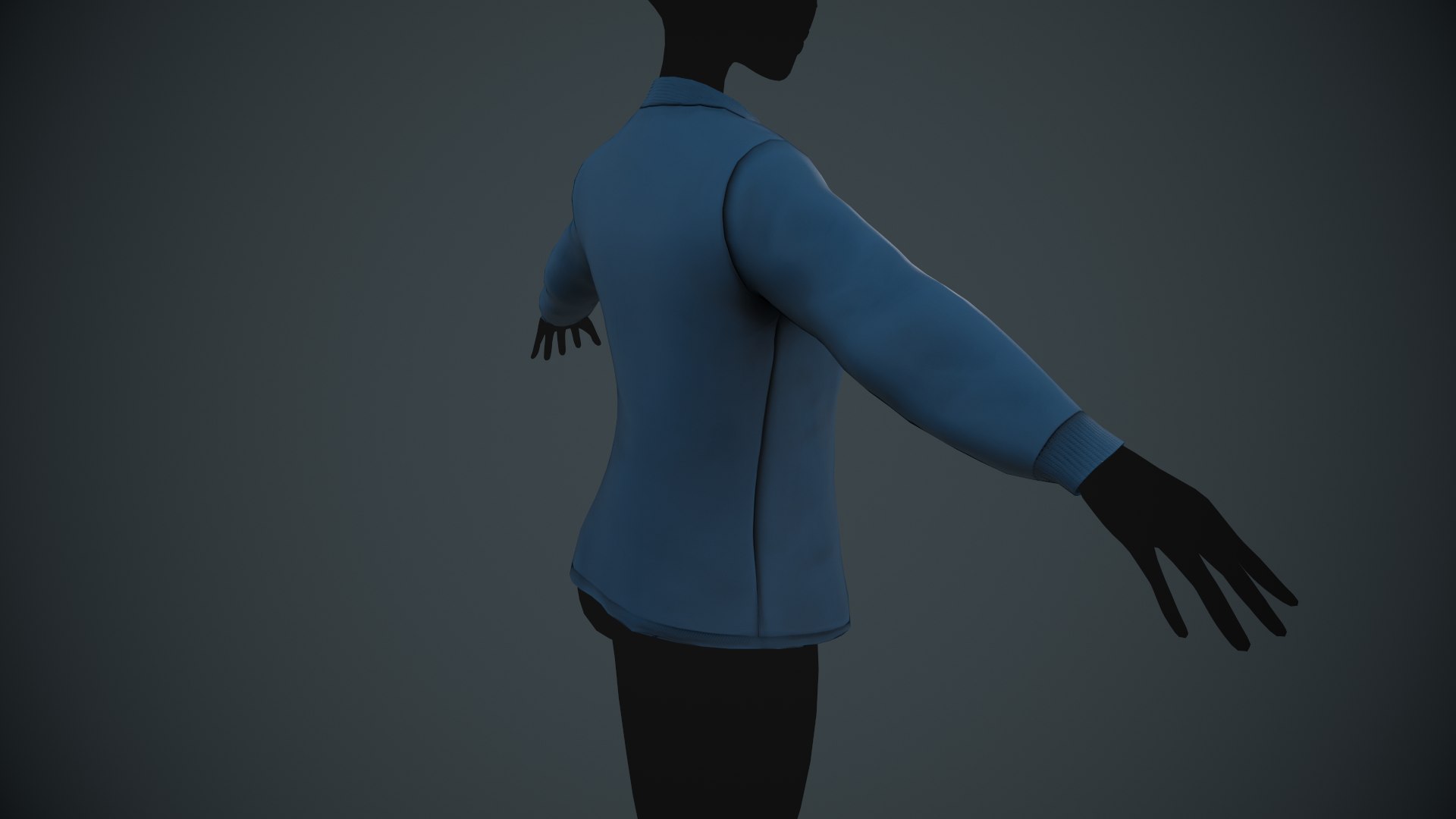 3D Model Female Blue Jacket Style 1 - TurboSquid 1923535