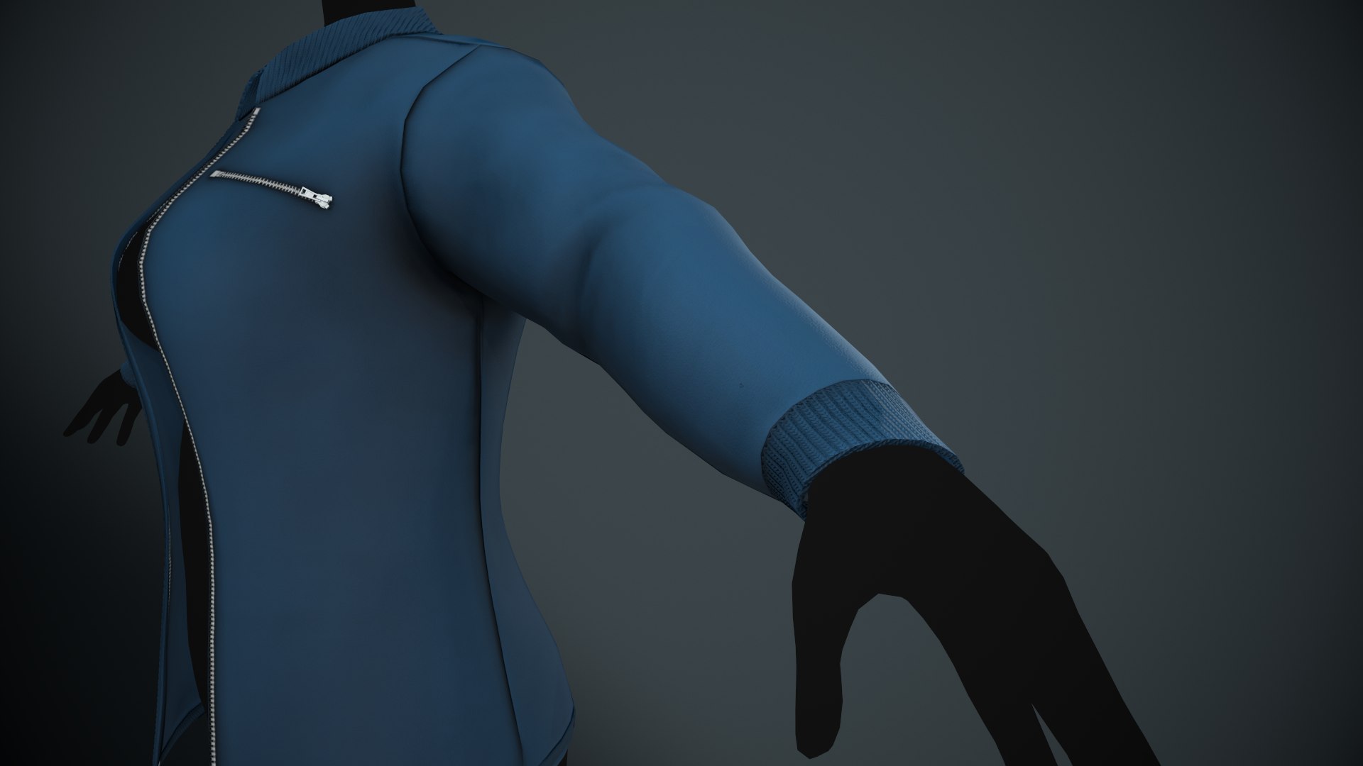 3D Model Female Blue Jacket Style 1 - TurboSquid 1923535