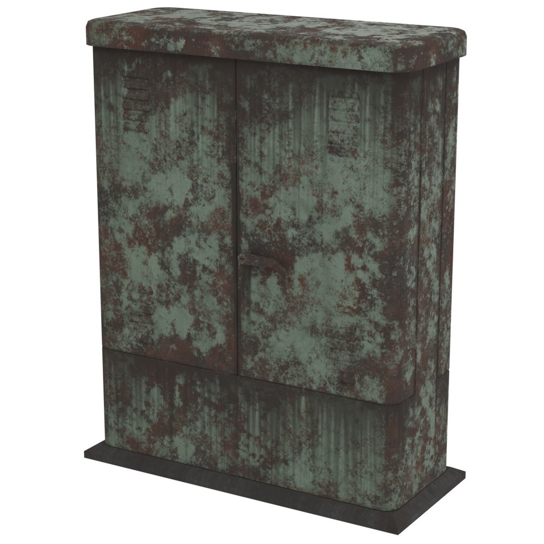 Electrical enclosure 1 rusty 3D model - TurboSquid 1179417