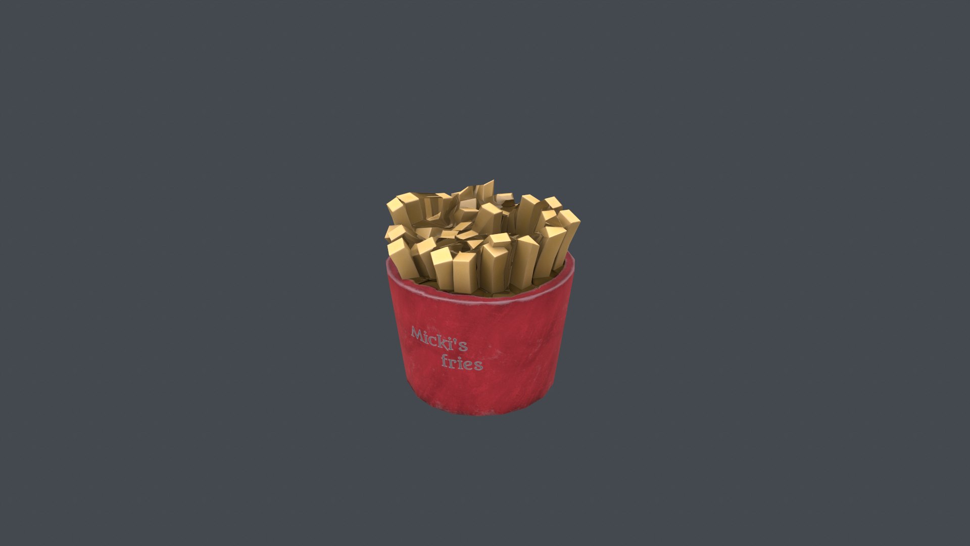 French Fries 3D Model - TurboSquid 2366459