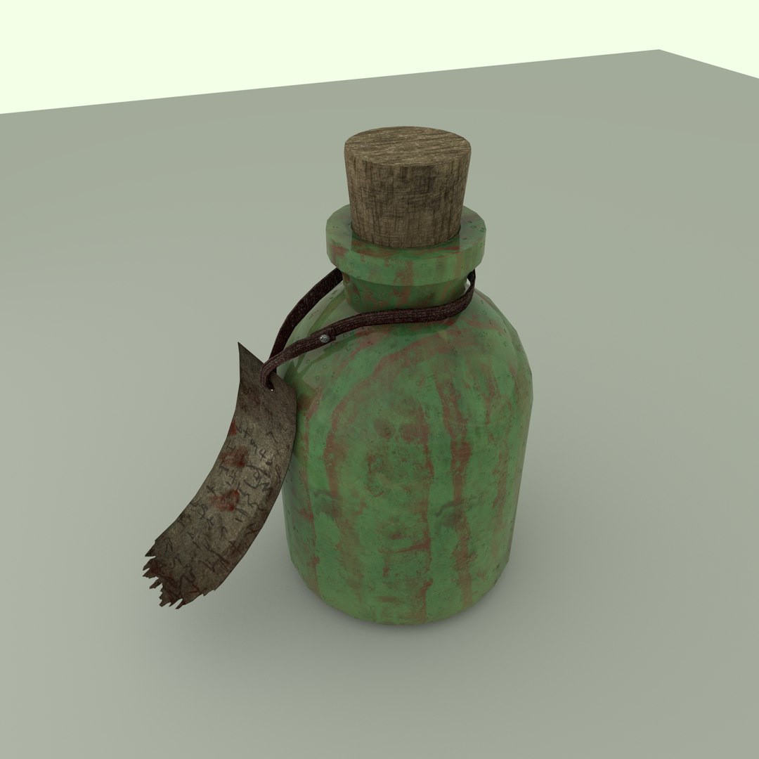 3D Flask Poison Gameready Model - TurboSquid 1587065