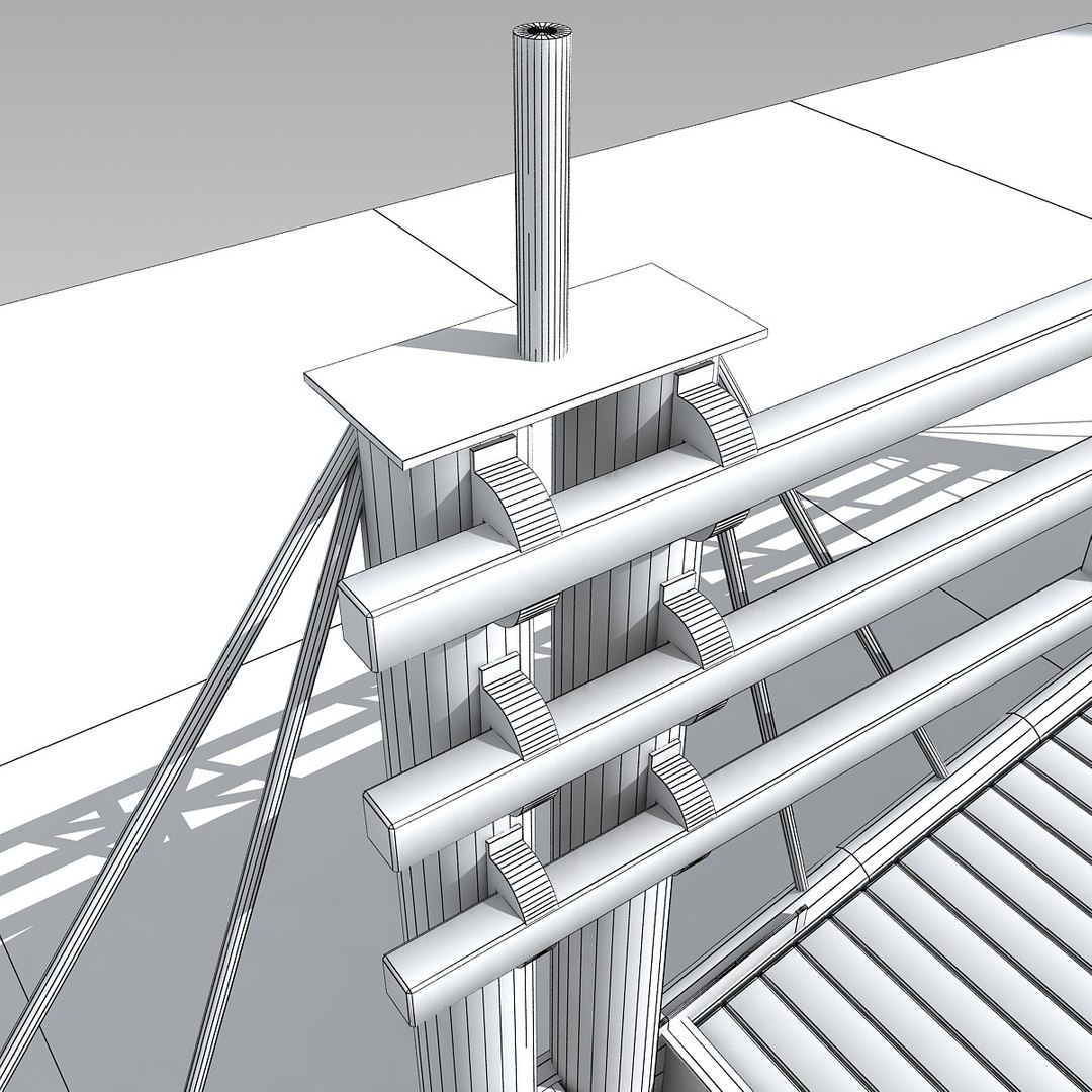Industrial Gateway 3d Model