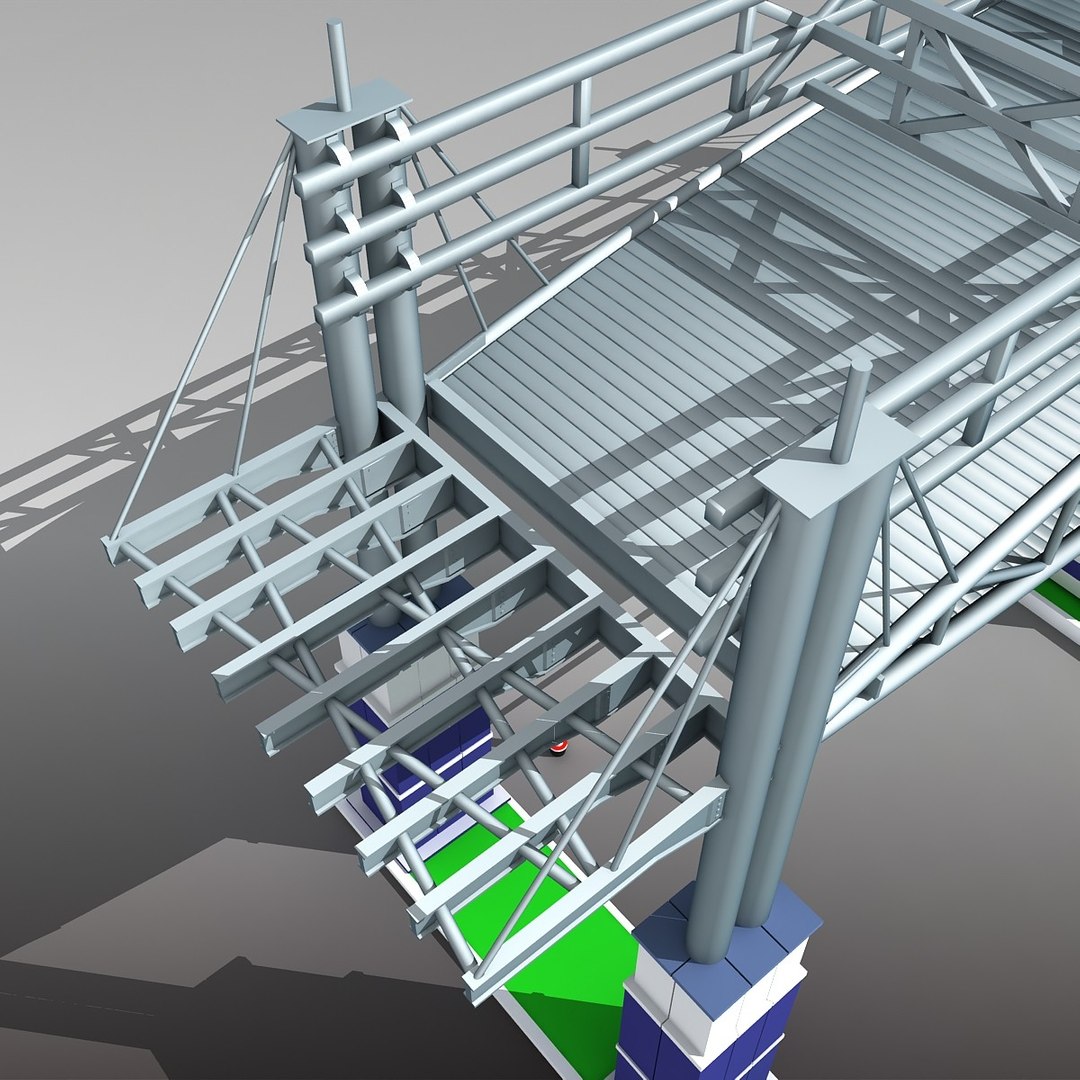 Industrial Gateway 3d Model