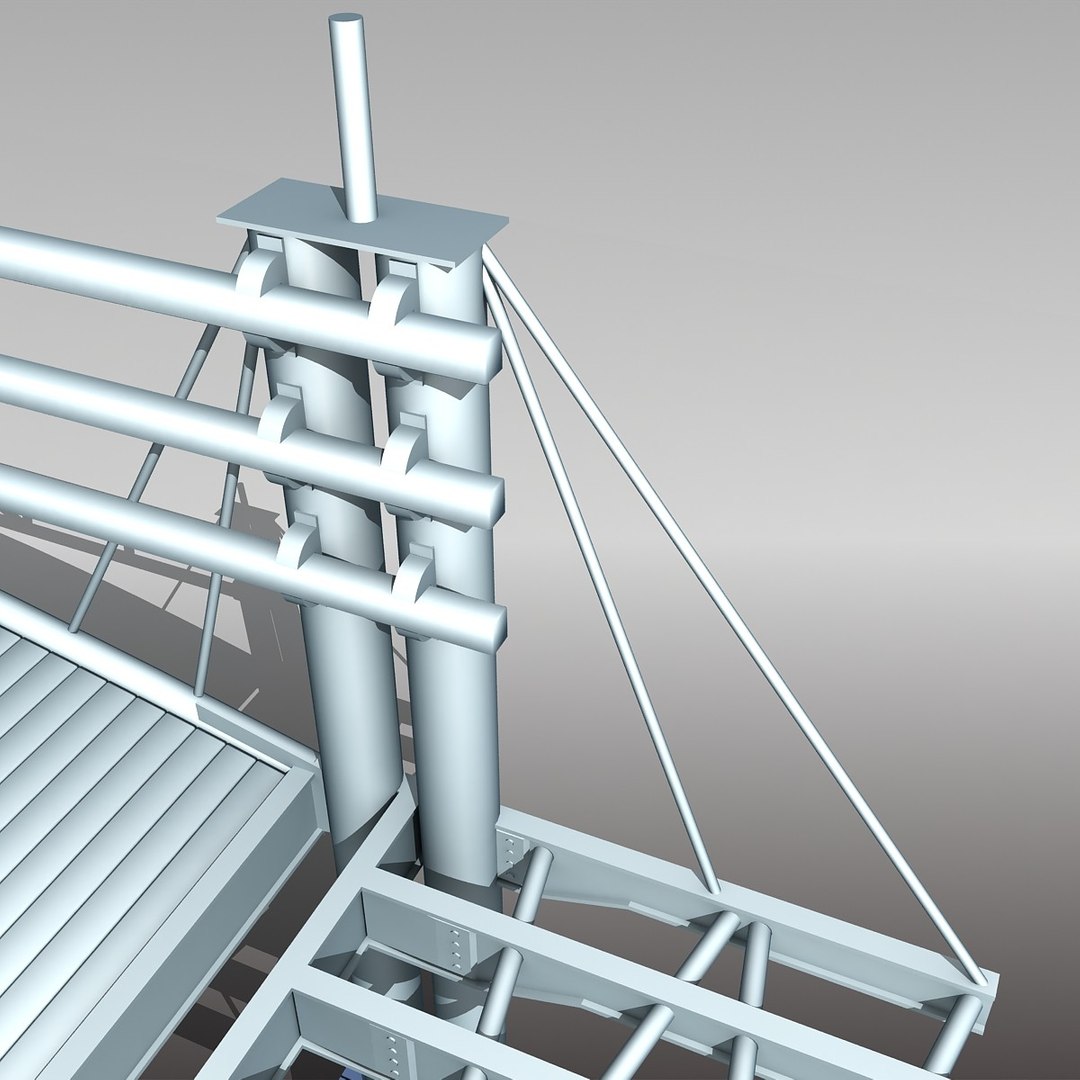 Industrial Gateway 3d Model