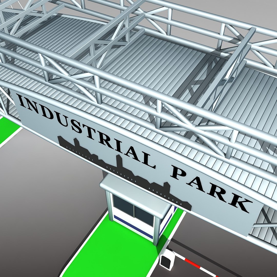 Industrial Gateway 3d Model