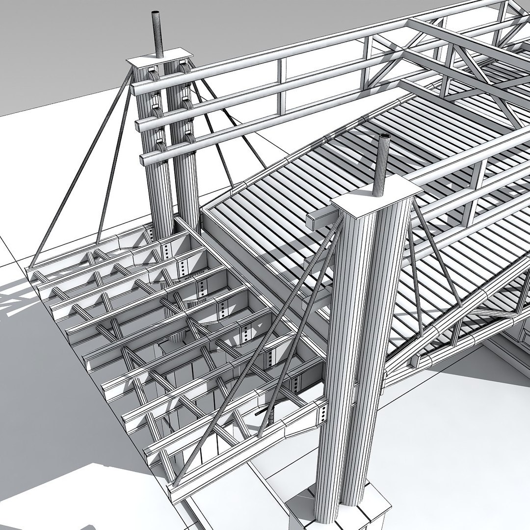 Industrial Gateway 3d Model