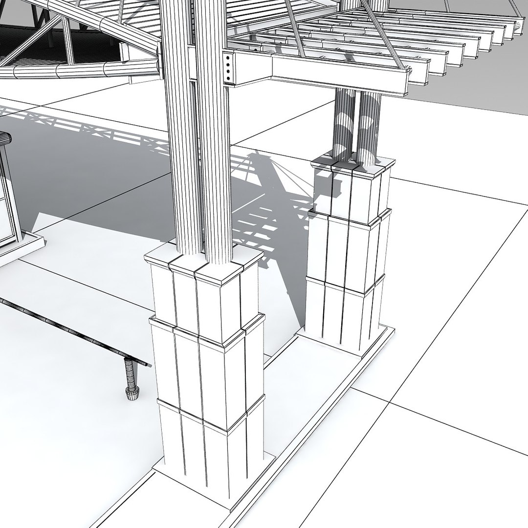 Industrial Gateway 3d Model